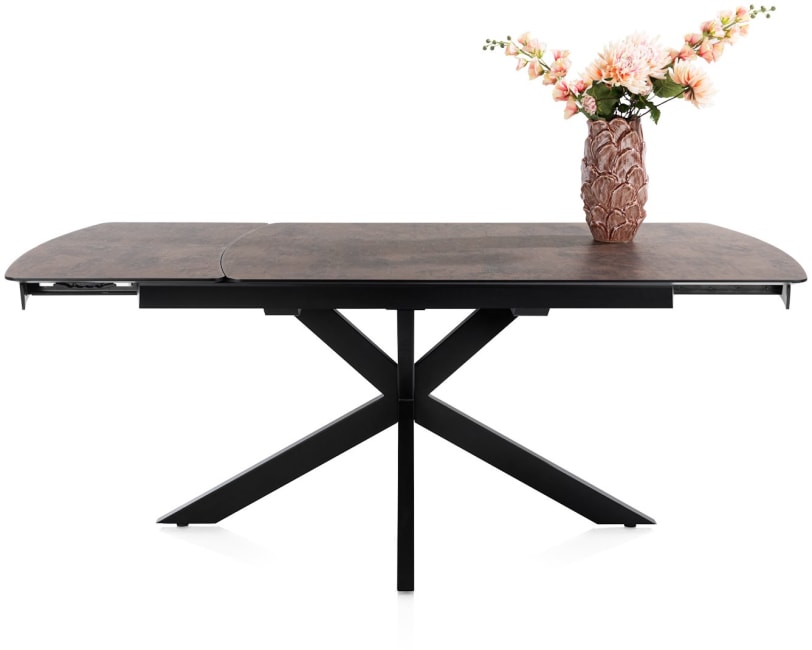 Pavalon, uitschuiftafel 140 (+ 50) x 100 cm - Roest