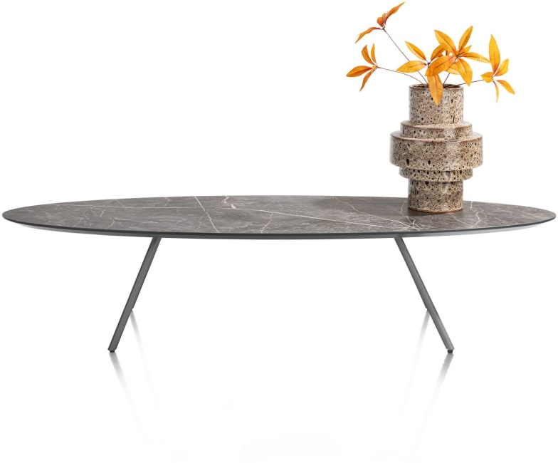 Niora, Couchtisch 150 x 50 cm - Primo Laminato Marble light grey ...