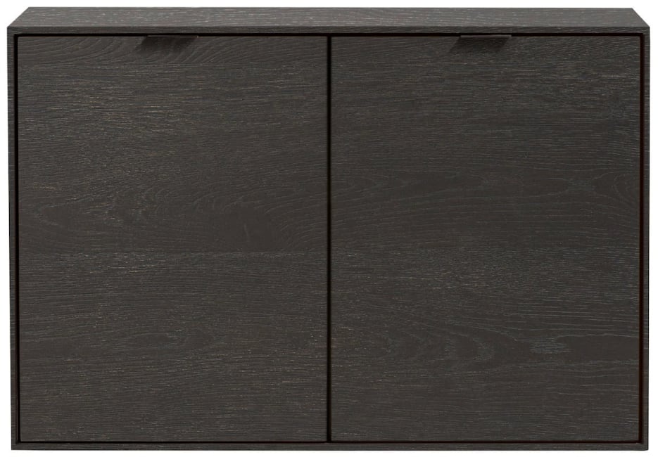 Elements, Box 60 x 90 cm. - zum aufhängen + 2-Türen - Onyx