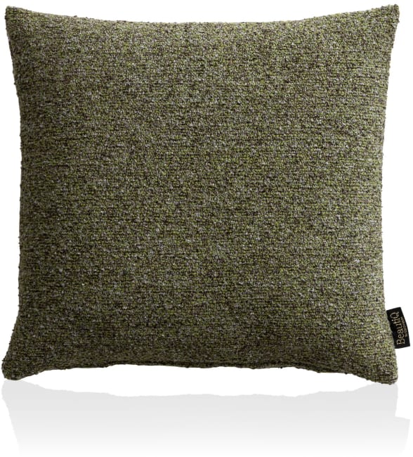 BeautiQ - Upper kussen 45x45cm in de kleur Olijf - COCOmaison