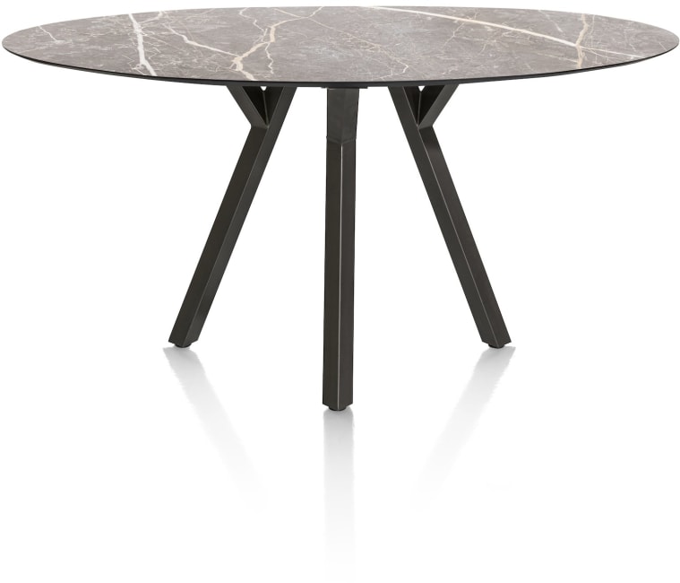Table de bar ellipse 210x105 cm gris clair Minato - XOOON