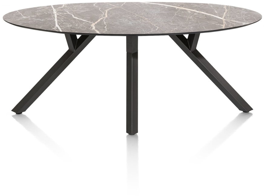 Table ellipse 210x105 cm gris clair Minato - XOOON