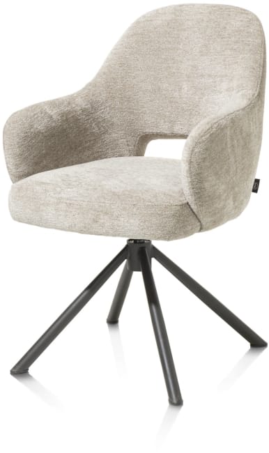 Nikolas, armstoel - centrale poot draaibaar - graphite (RAL 7022 ...