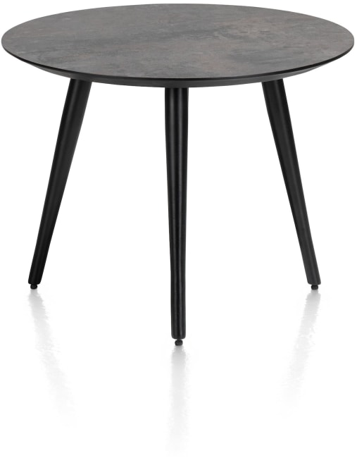Table basse ronde 60 cm - hauteur 46 cm anthracite Mandalay | H&H