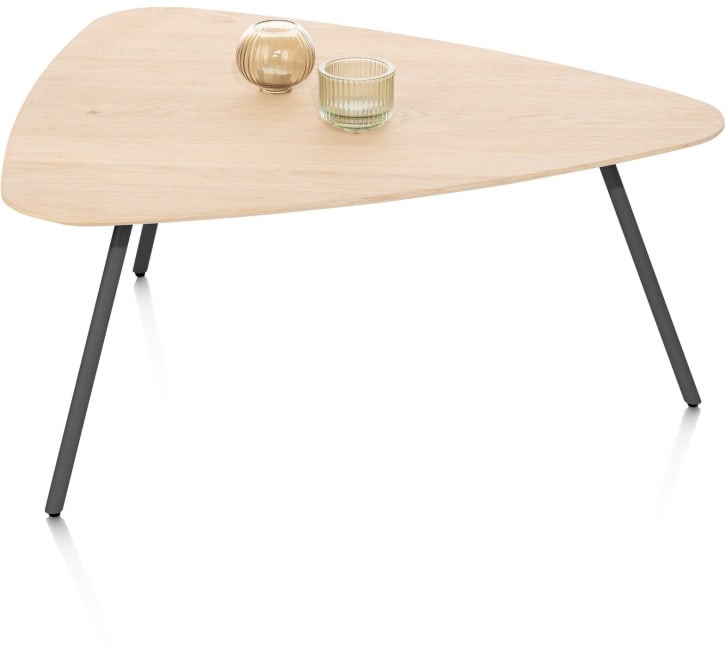 NIORA salontafel 85 x 77 cm - eiken fineer - grafiet