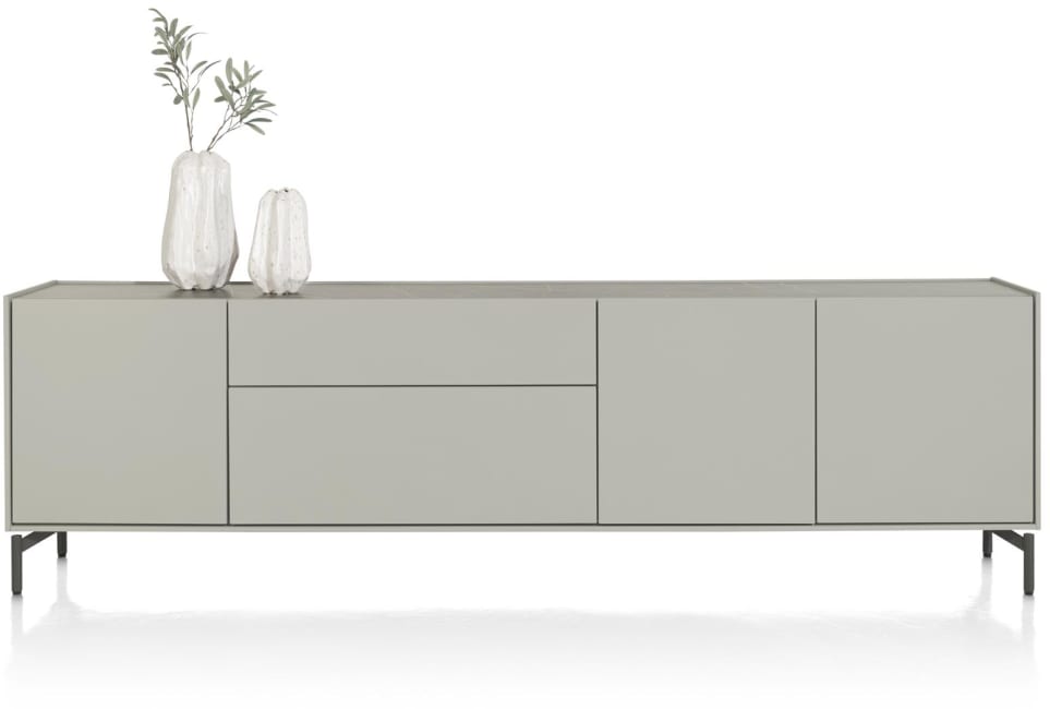 Noon Sideboard 240 cm 3 Tueren 2 Laden Deckplatte aus HPL light grey Sideboard 240 cm 3 Tueren 2 Laden Deckplatte aus HPL light grey