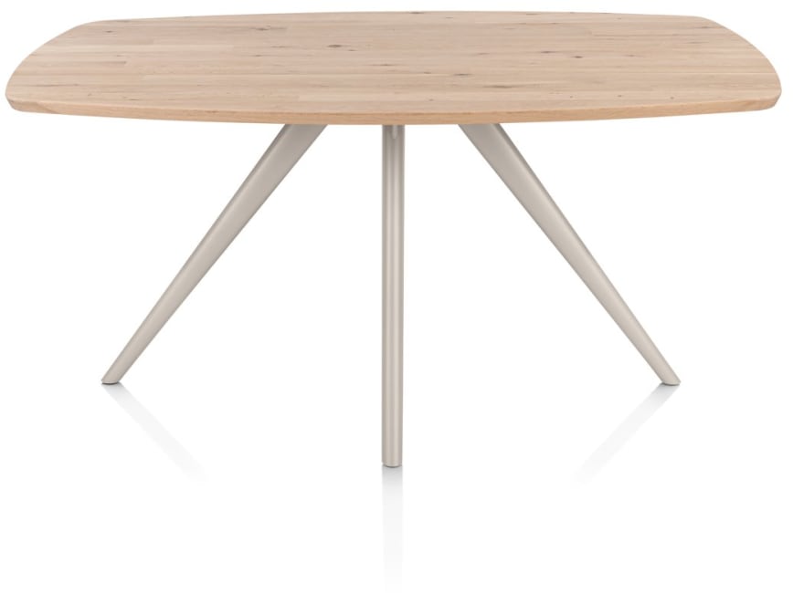 Arvada, eetkamertafel 160 x 100 cm, ovaal, 4 poot - Creme