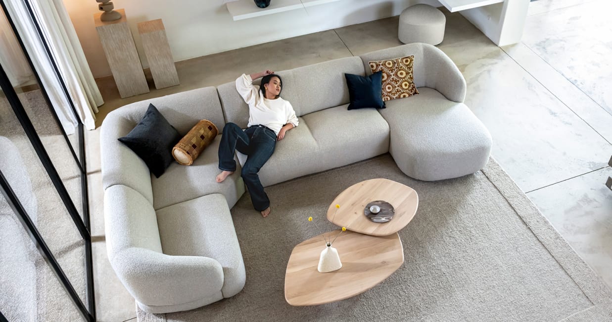 Collectie CERVO: Modulaire sofa met ronde vormen | XOOON